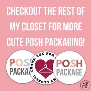 majesticfeline | Office | 96 Posh Packaging Sticker Labels 2 Round ...